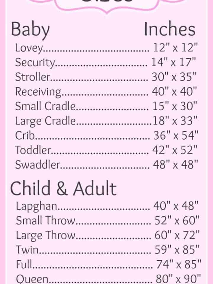 afghan size chart Archives - A Crocheted Simplicity