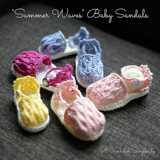 Sweet Little Feet - Crochet Pattern Round-Up - Summer Baby Sandals - A ...