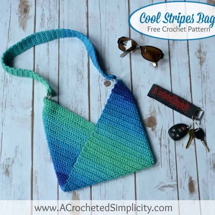 Wanderlust Chevron Backpack - Free Crochet Backpack Pattern - A Crocheted Simplicity