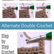 Learn to Crochet - Alternate Double Crochet Decrease - A Crocheted Simplicity