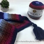 Griffin Shawl / Scarf - Free Crochet Shawl Pattern - A Crocheted Simplicity