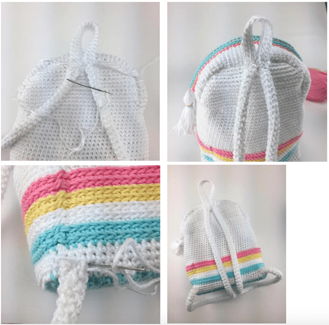 Striped Mini-Backpack - Free Crochet Backpack Pattern - A Crocheted ...