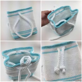 Drawstring Mini-Backpack - Free Crochet Backpack Pattern - A Crocheted ...