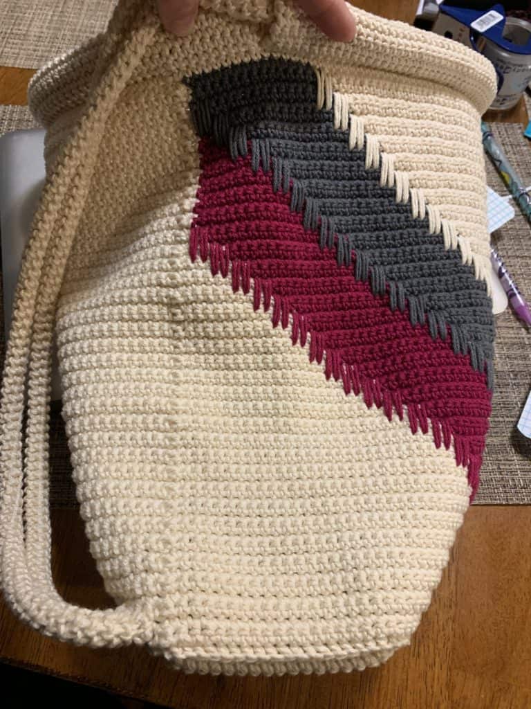 Wanderlust Chevron Backpack - Free Crochet Backpack Pattern - A Crocheted Simplicity