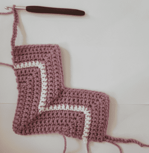 Diagonal Chevrons 12" Afghan Square - Free Crochet Pattern - A ...