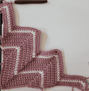 Diagonal Chevrons 12" Afghan Square - Free Crochet Pattern - A ...
