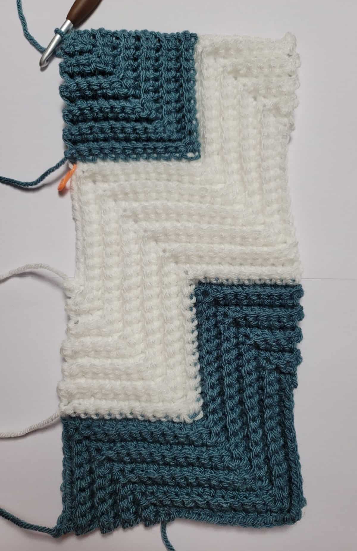 Diagonal Ripple Scarf - Free Crochet Scarf Pattern - A Crocheted Simplicity