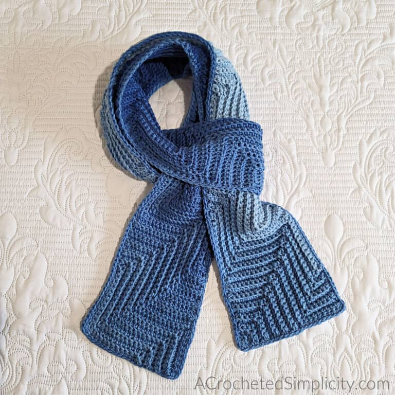 Reversible Basic Ribbed Scarf - Free Crochet Scarf Pattern - A ...