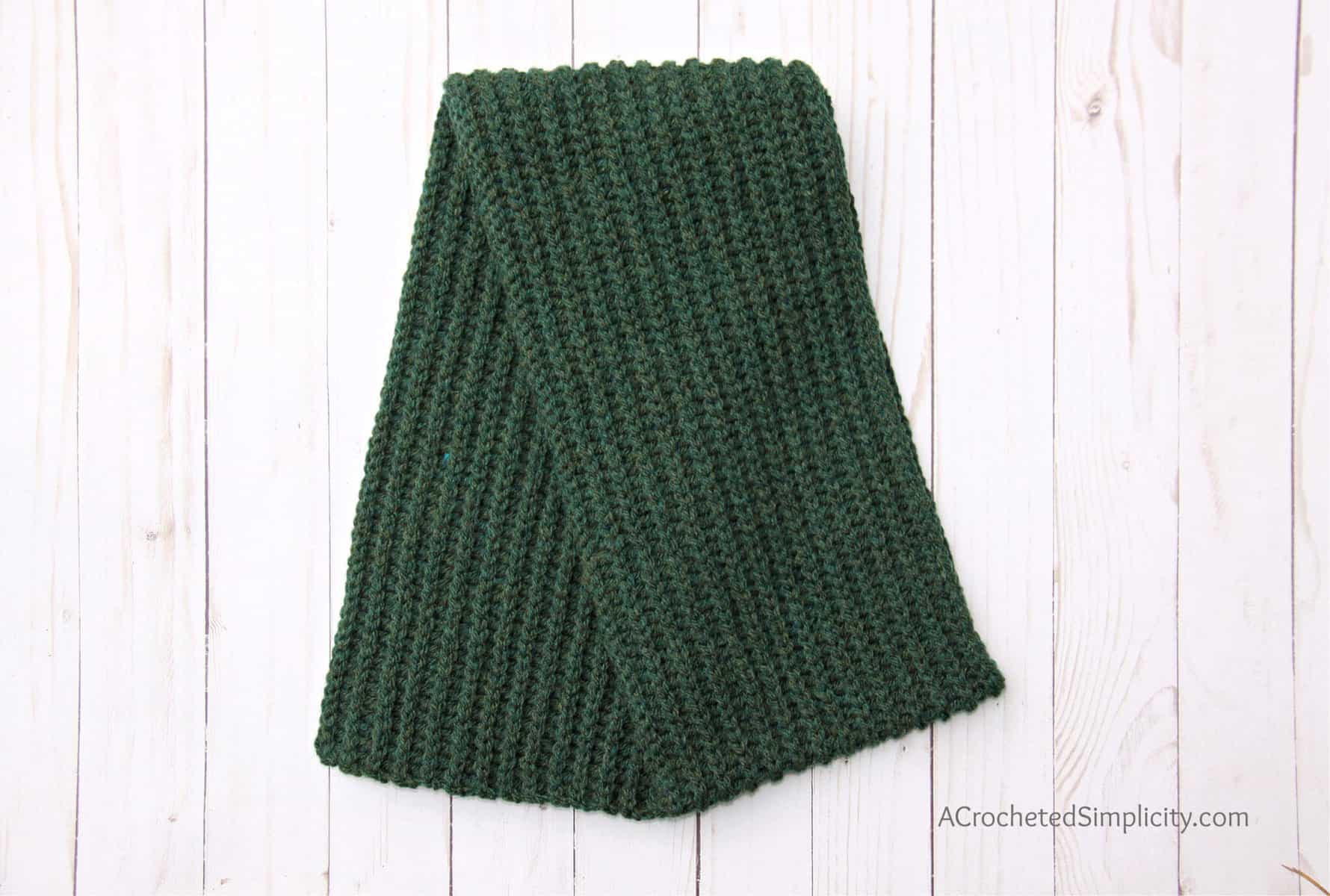 Reversible Basic Ribbed Scarf - Free Crochet Scarf Pattern - A ...