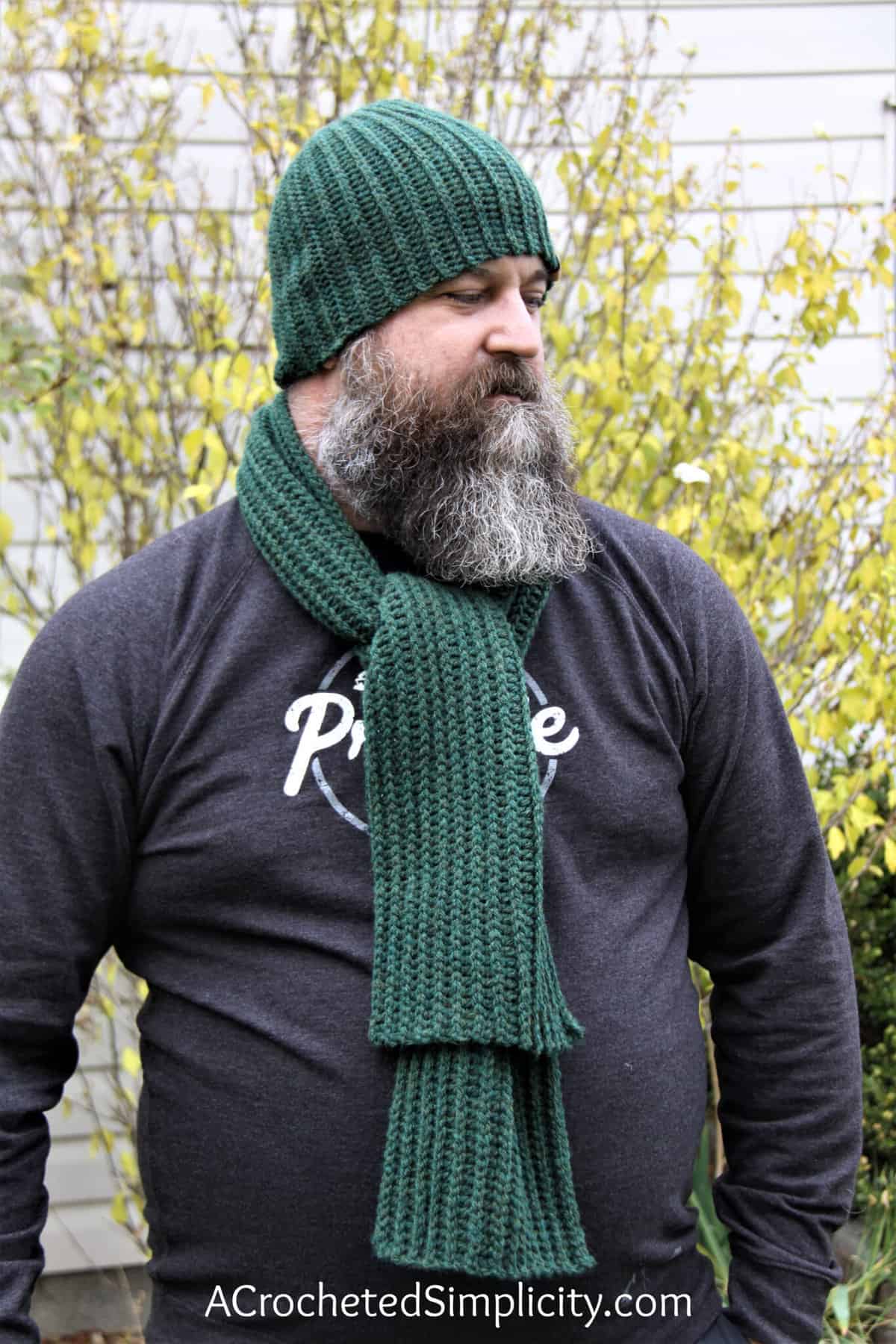 Reversible Basic Ribbed Scarf - Free Crochet Scarf Pattern - A ...