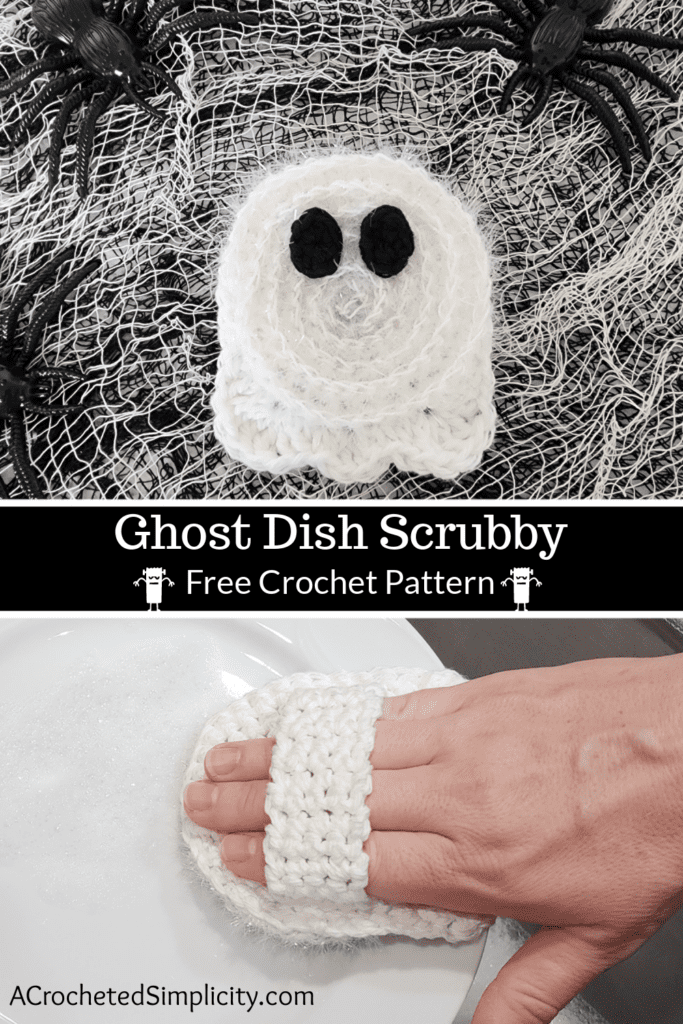 Ghost Dish Scrubby - Free Crochet Pattern - A Crocheted Simplicity