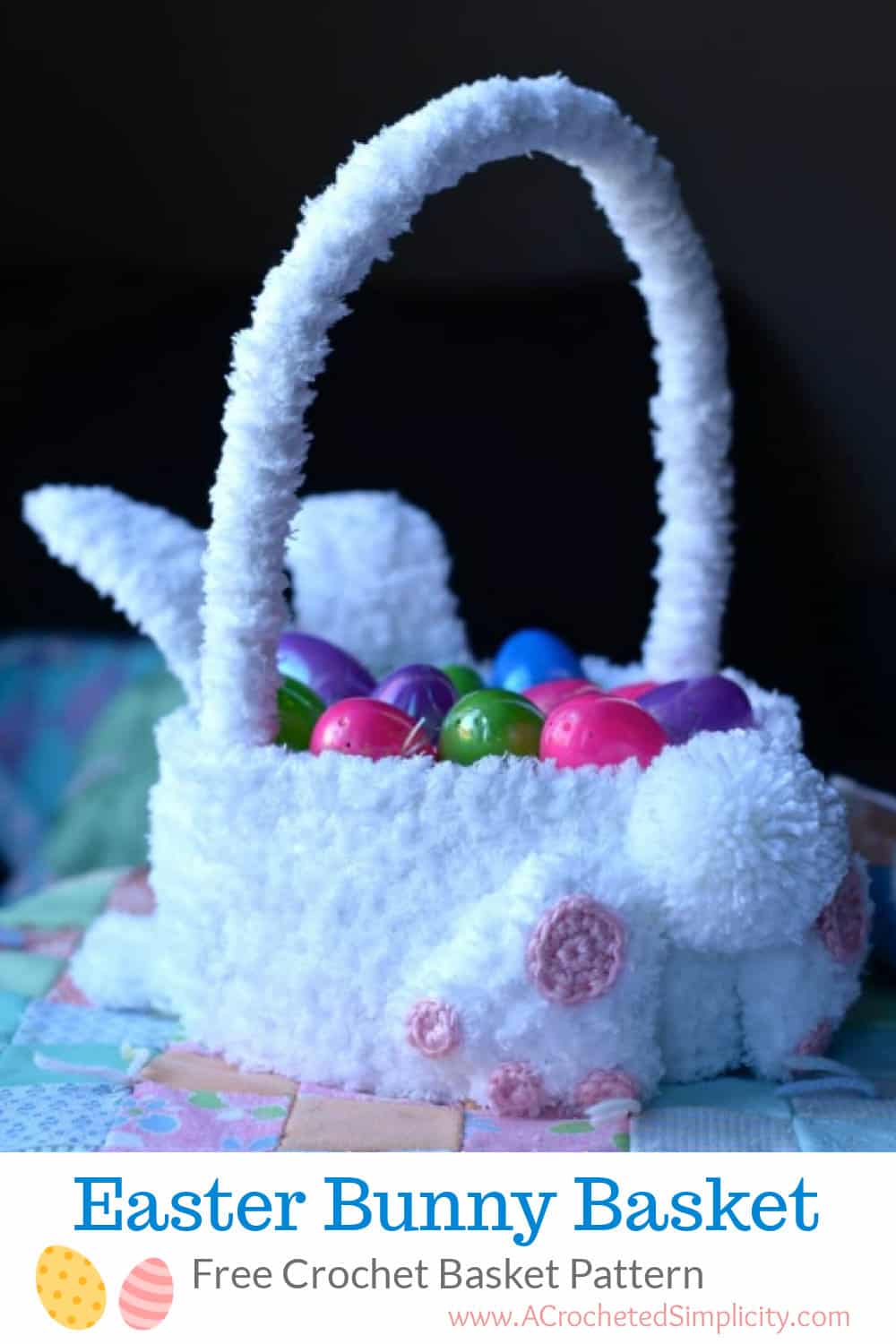 Free Crochet Pattern - Cottontail Easter Bunny Basket - A Crocheted ...