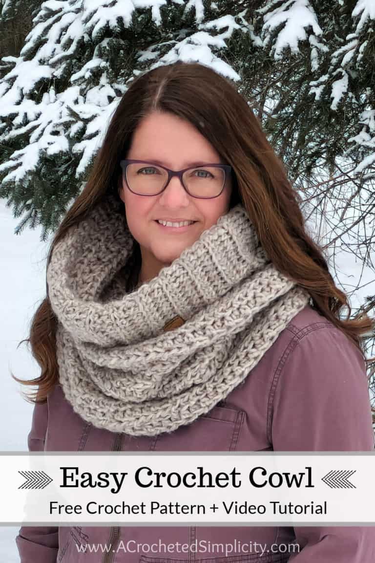 Easy Crochet Hooded Cowl - A Crocheted Simplicity