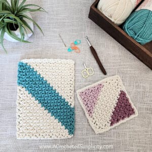 Crochet C2C Mini Bean Stitch - A Crocheted Simplicity