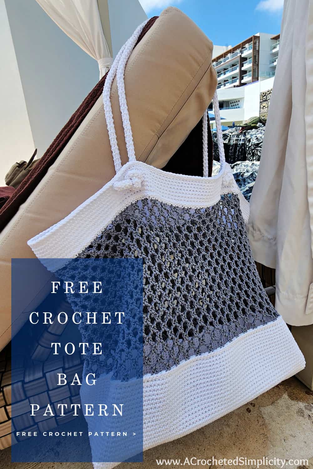 Crochet Beach Bag - A Crocheted Simplicity