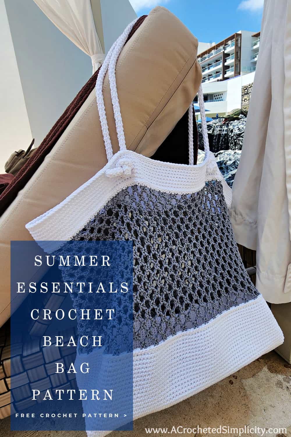 Crochet Beach Bag - A Crocheted Simplicity