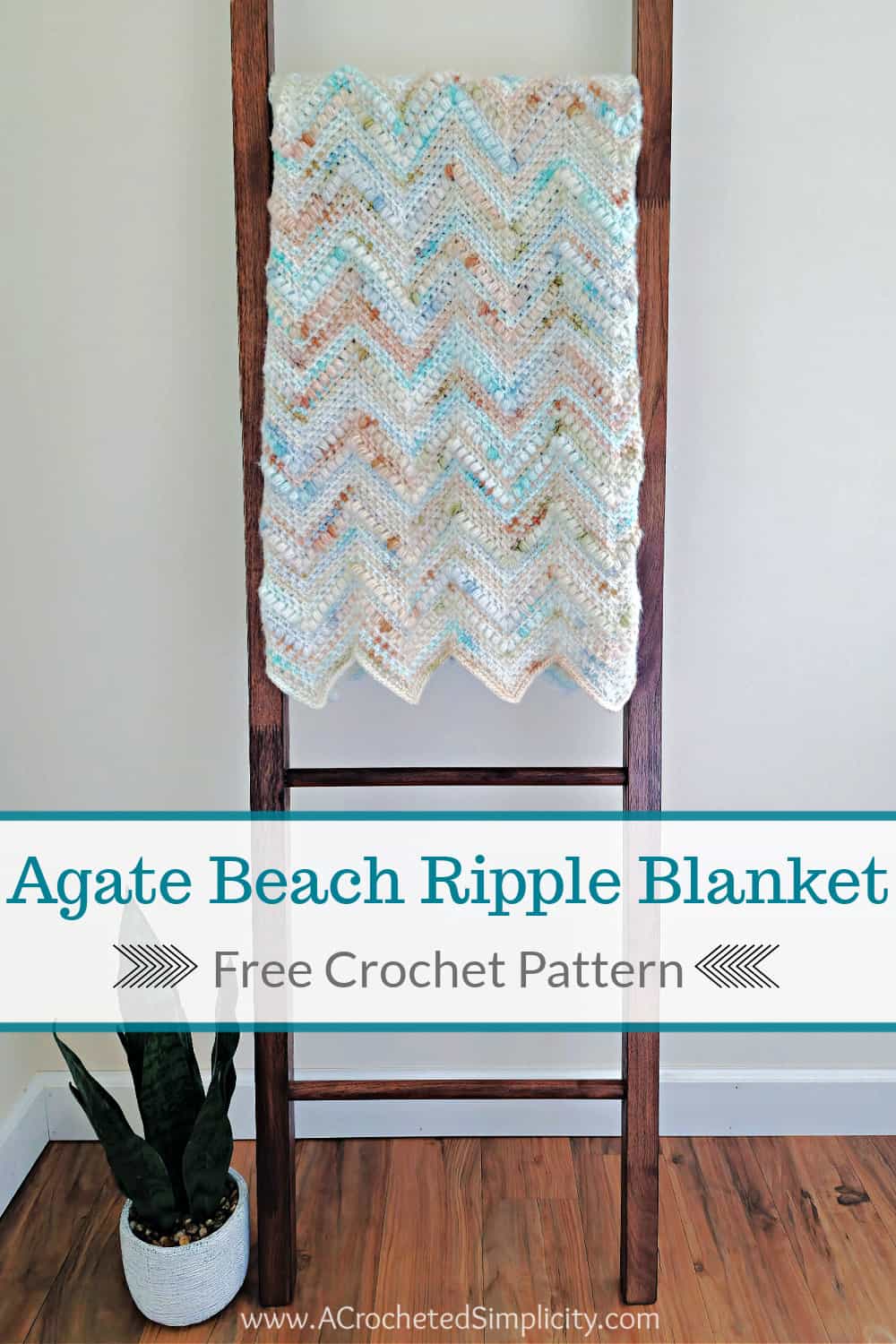 Agate Beach Chevron Crochet Blanket - A Crocheted Simplicity
