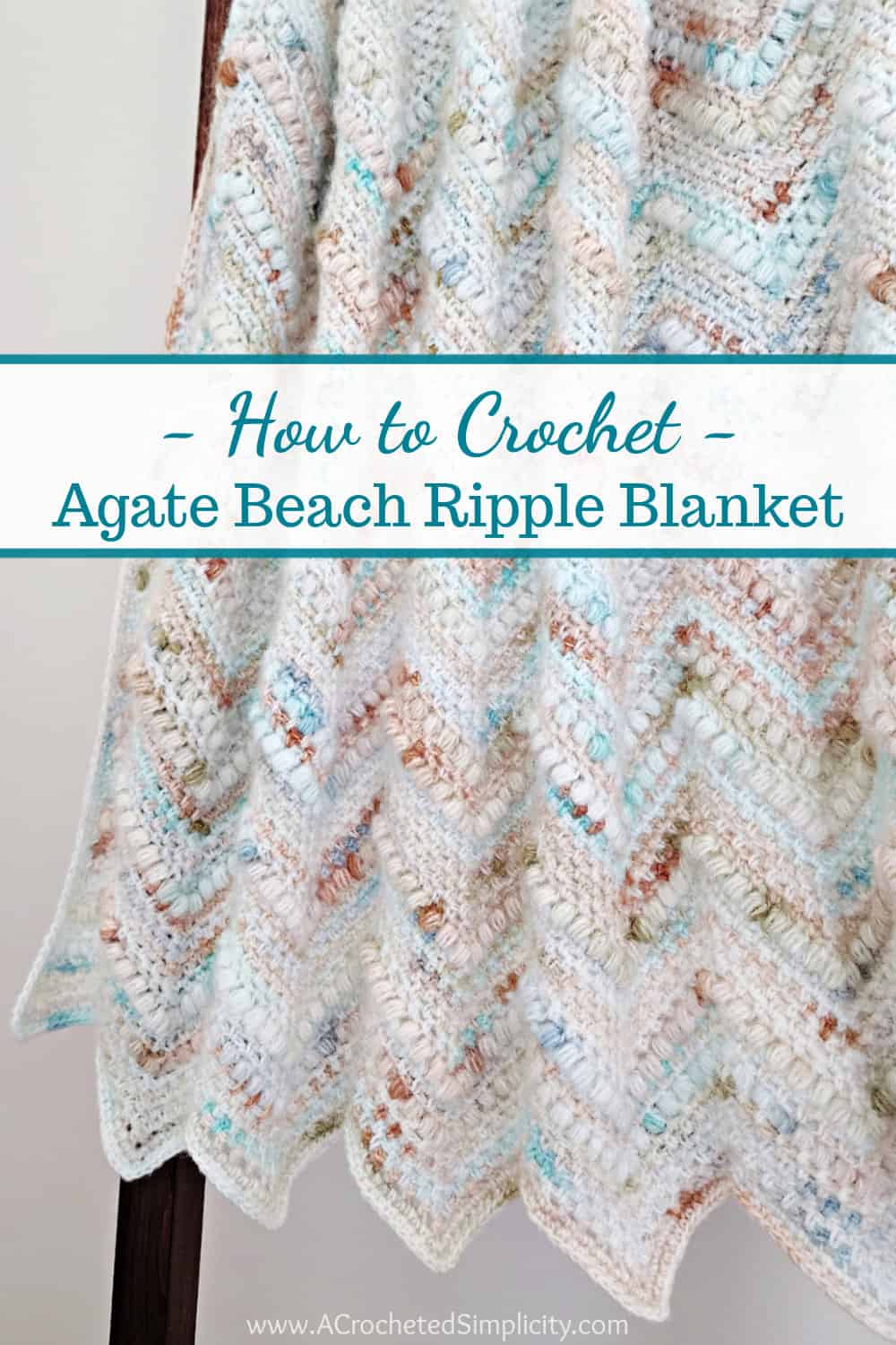 Agate Beach Chevron Crochet Blanket - A Crocheted Simplicity
