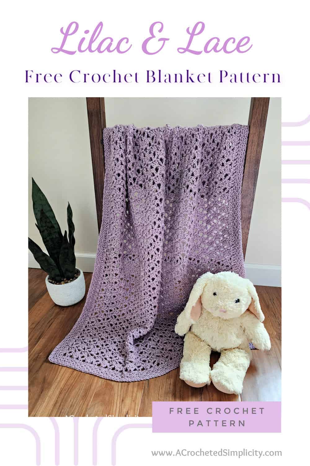 Lacy Baby Blanket Crochet Pattern - A Crocheted Simplicity