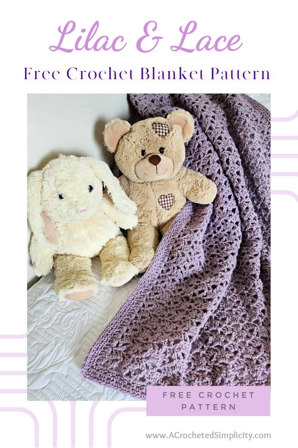 Lacy Baby Blanket Crochet Pattern - A Crocheted Simplicity