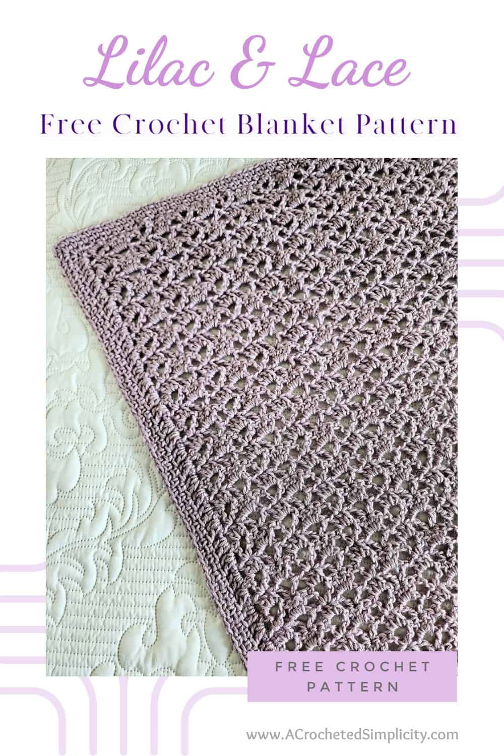 Lacy Baby Blanket Crochet Pattern - A Crocheted Simplicity