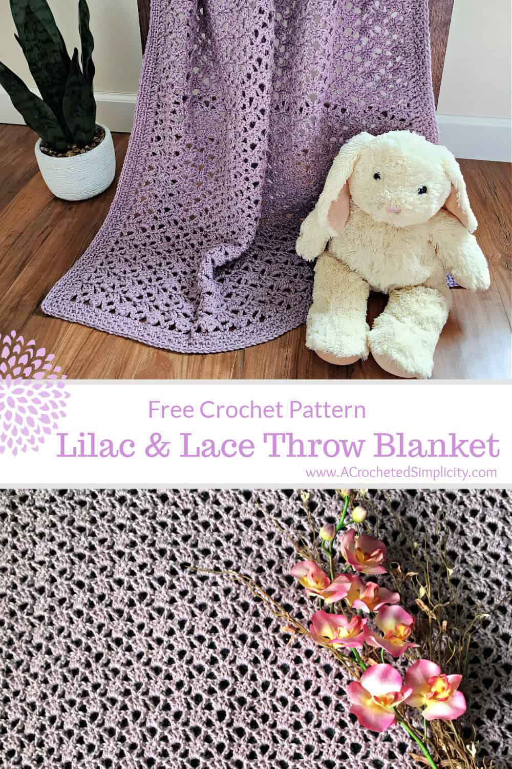 Lacy Baby Blanket Crochet Pattern - A Crocheted Simplicity