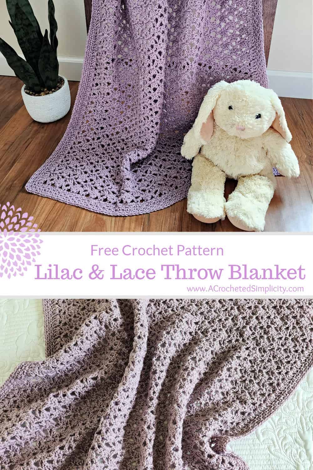 Lacy Baby Blanket Crochet Pattern - A Crocheted Simplicity