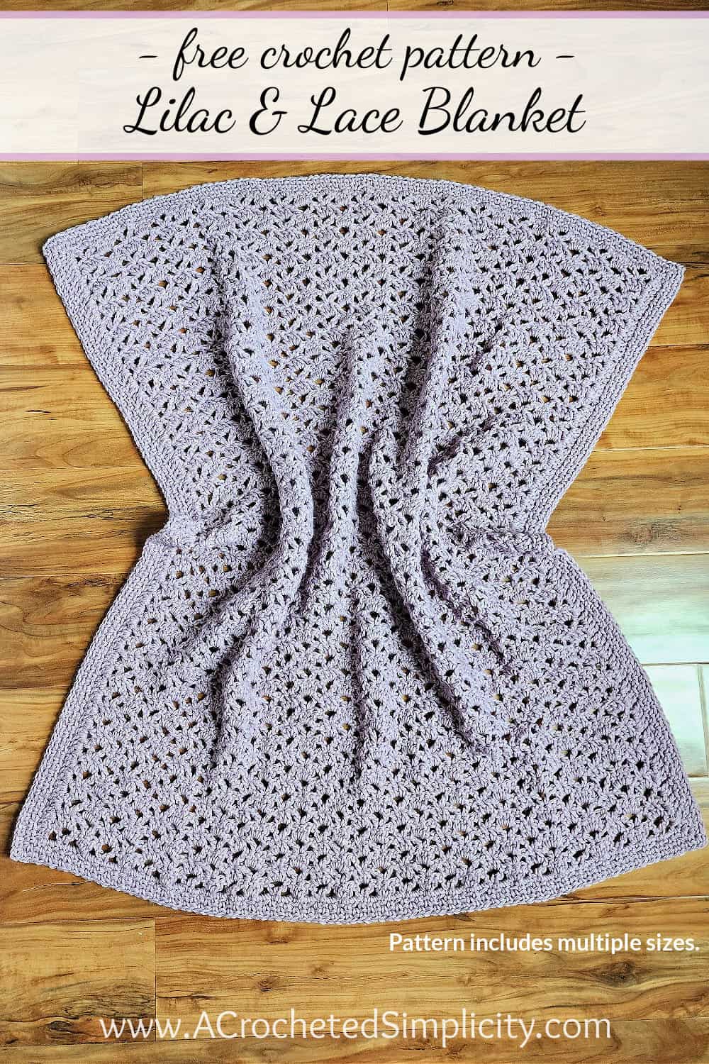 Lacy Baby Blanket Crochet Pattern - A Crocheted Simplicity