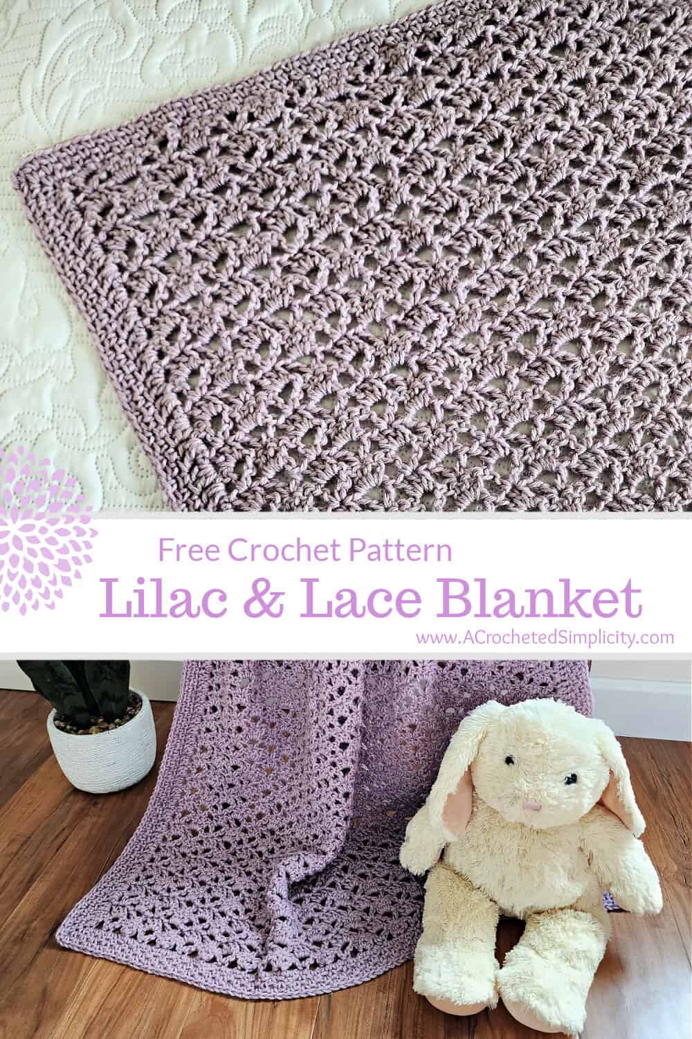 Lacy Baby Blanket Crochet Pattern - A Crocheted Simplicity
