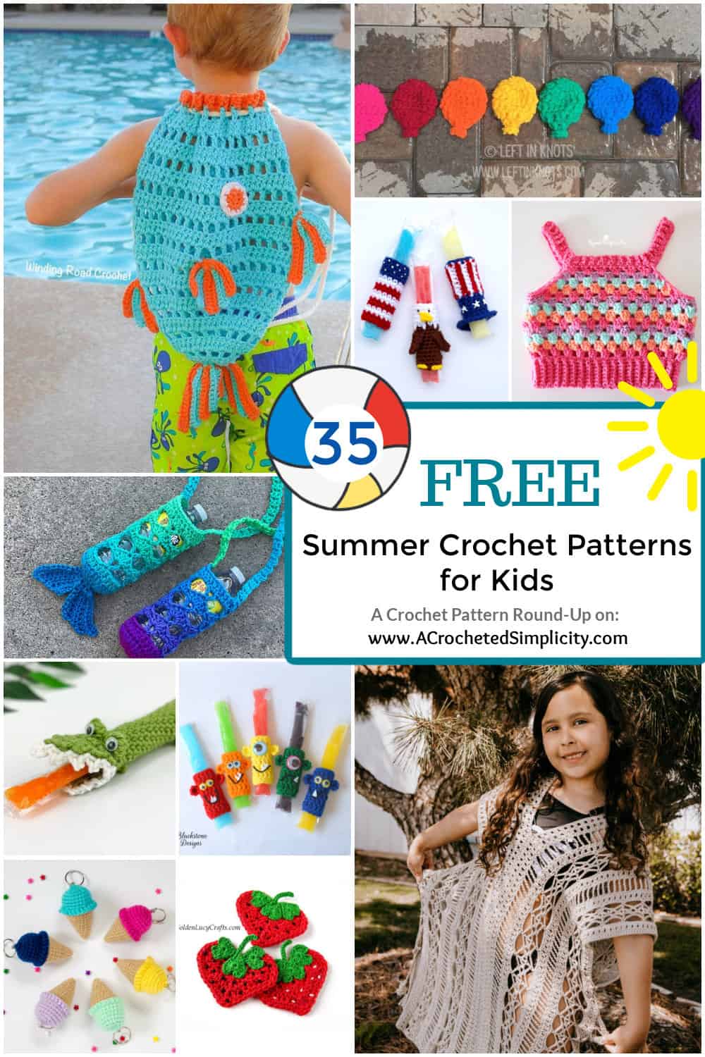 35 Free Summer Crochet Projects for Kids - A Crocheted Simplicity