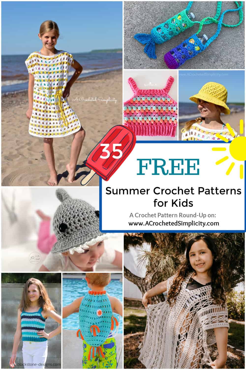 35 Free Summer Crochet Projects for Kids - A Crocheted Simplicity