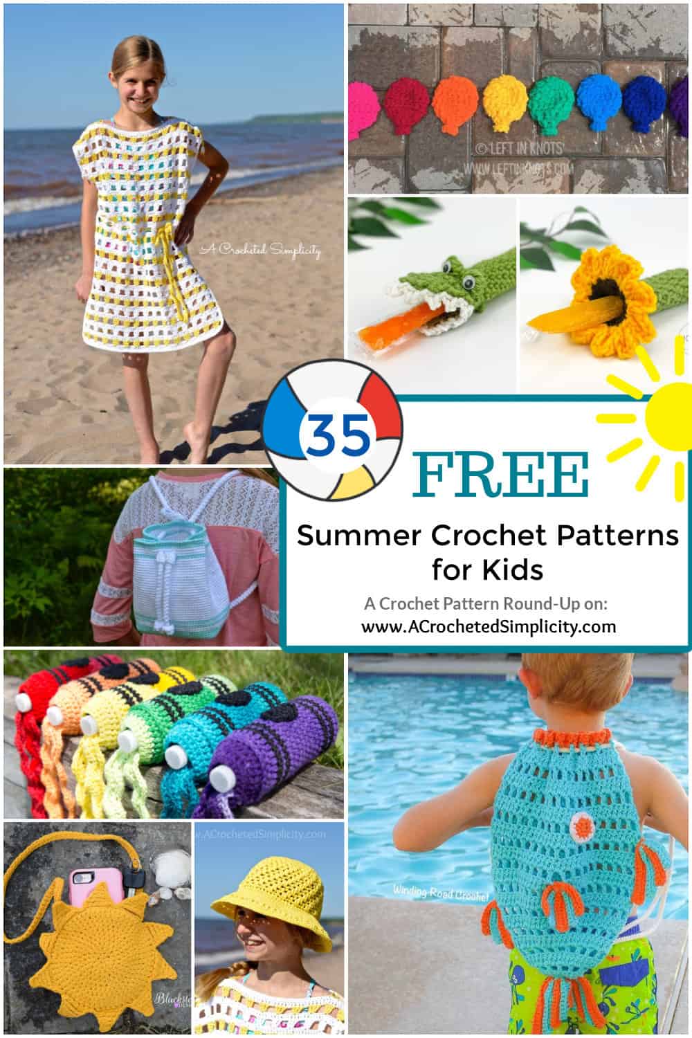 35 Free Summer Crochet Projects for Kids - A Crocheted Simplicity