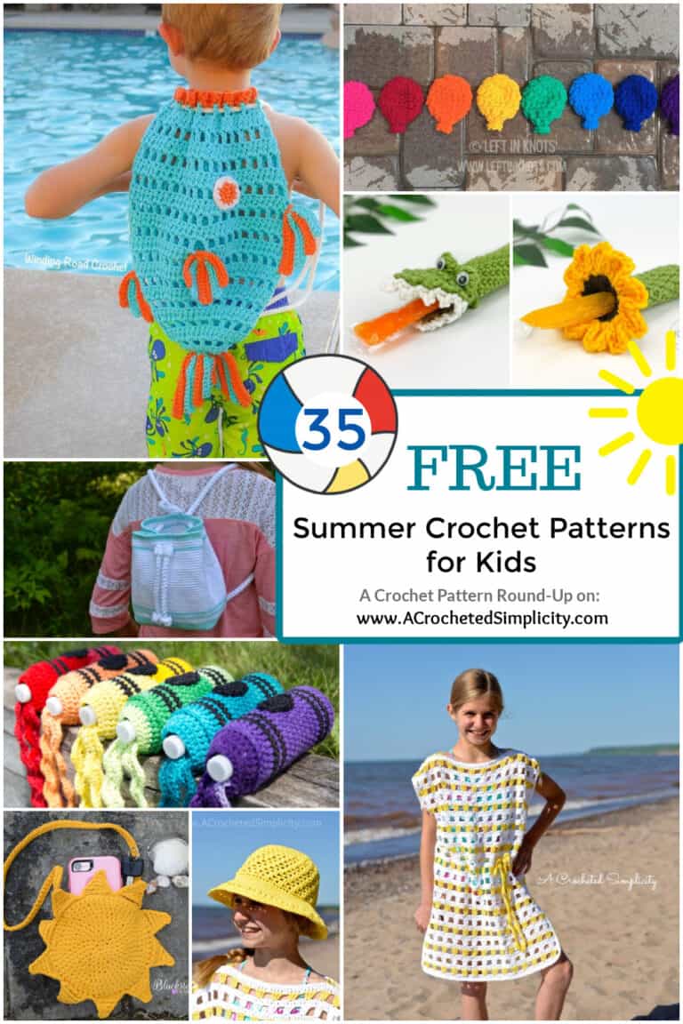 35 Free Summer Crochet Projects for Kids - A Crocheted Simplicity