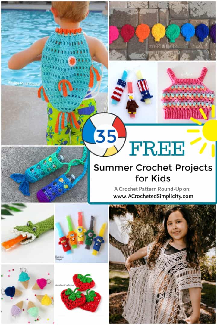 35 Free Summer Crochet Projects for Kids - A Crocheted Simplicity