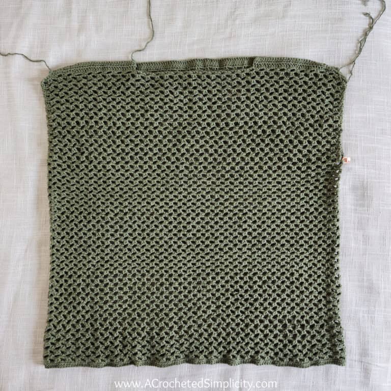 Honeycomb Crochet Mesh Top Pattern - A Crocheted Simplicity