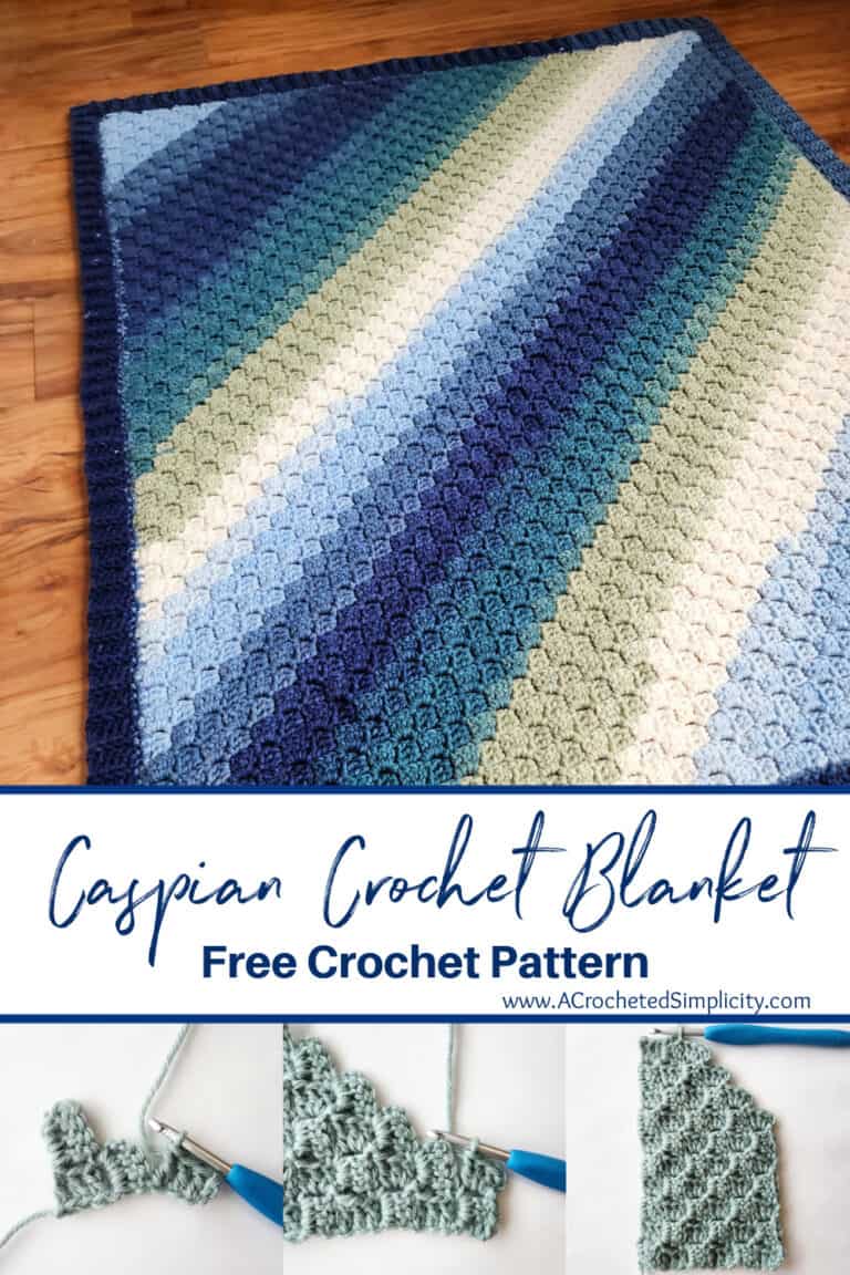 Crochet C2C Blanket - Caspian Crochet Blanket - A Crocheted Simplicity