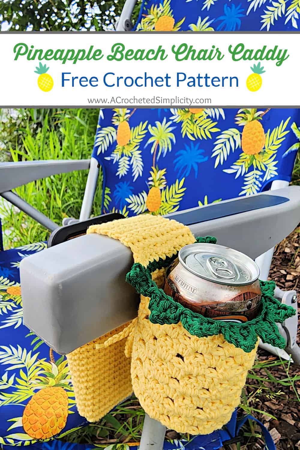 Crochet Chair Caddy - A Crocheted Simplicity