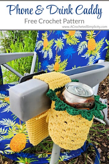Crochet Chair Caddy - A Crocheted Simplicity
