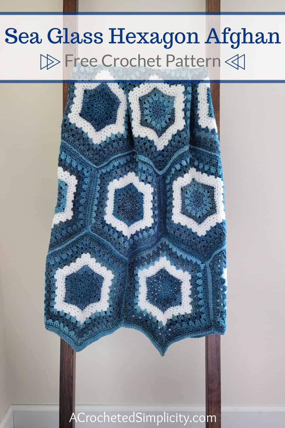 Sea Glass Hexagon Afghan - Free Crochet Blanket Pattern - A Crocheted ...