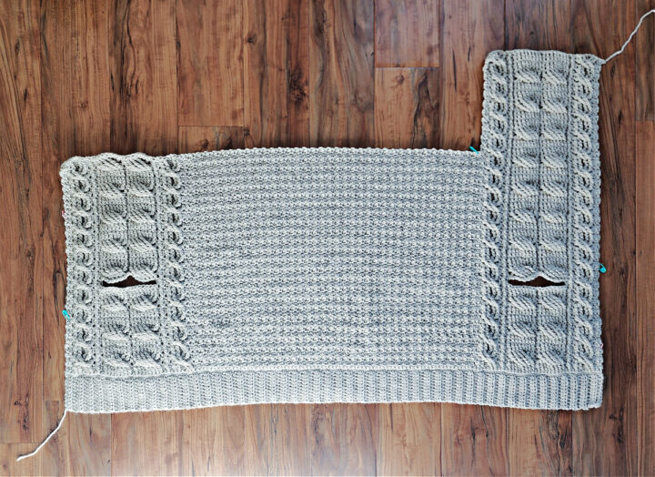 Crochet Cable Cardigan - A Crocheted Simplicity