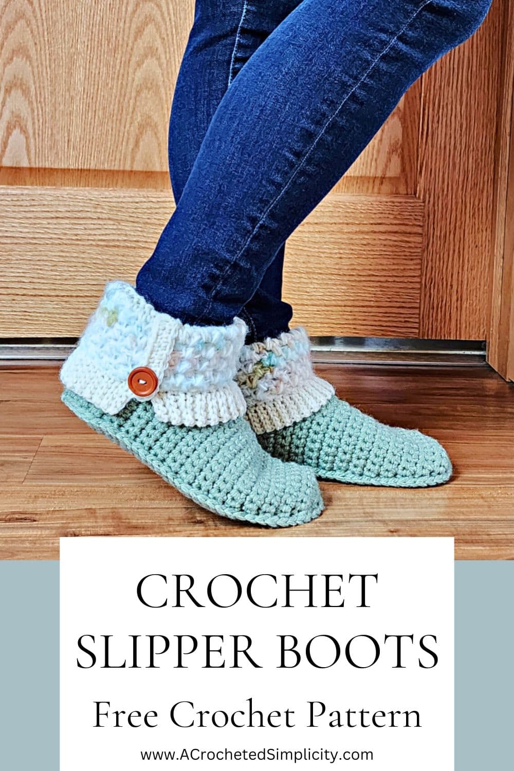 Hibernation Crochet Slipper Boots - A Crocheted Simplicity