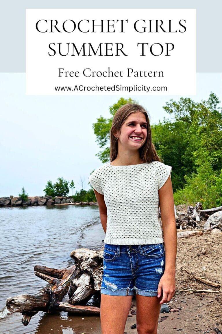 Girls Crochet Top - A Crocheted Simplicity