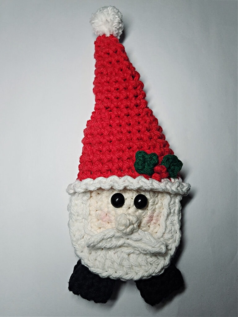 Crochet Santa Candy Cane Holder