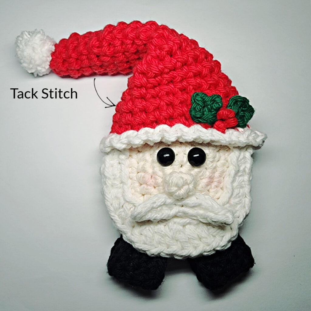 Crochet Santa Candy Cane Holder