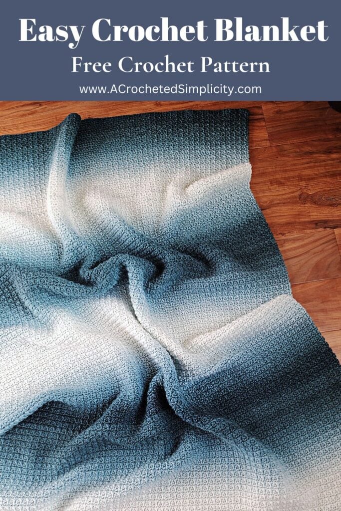 Easy Crochet Blanket for Beginners - A Crocheted Simplicity