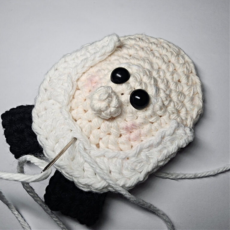 Crochet Santa Candy Cane Holder