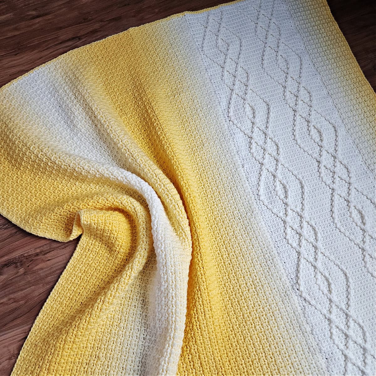 Aelia Cable Crochet Blanket - A Crocheted Simplicity