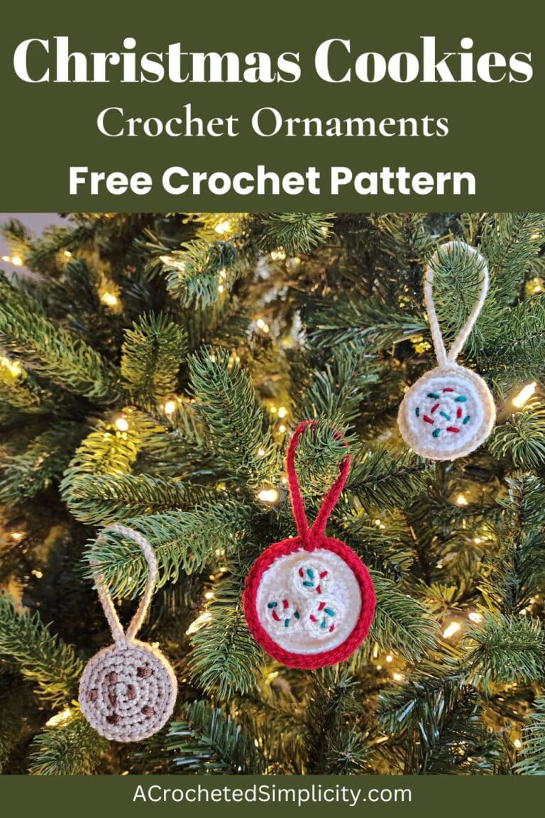 Crochet Christmas Cookie Ornaments