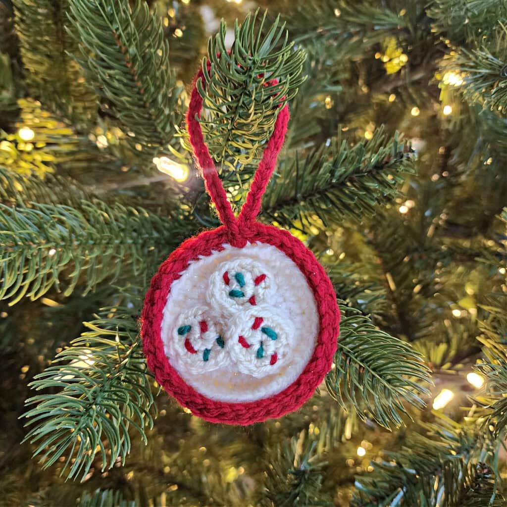 Crochet Christmas Cookie Ornaments