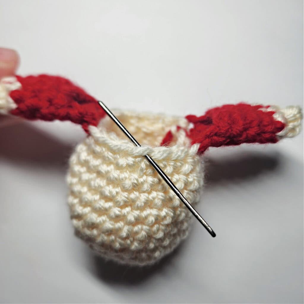 Crochet Girl Elf Jingle Bell Ornament